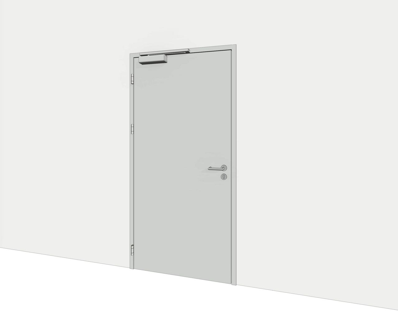 Drzwi stalowe bezprzylgowe ewakuacyjne (EN 1125) | ASSA ABLOY